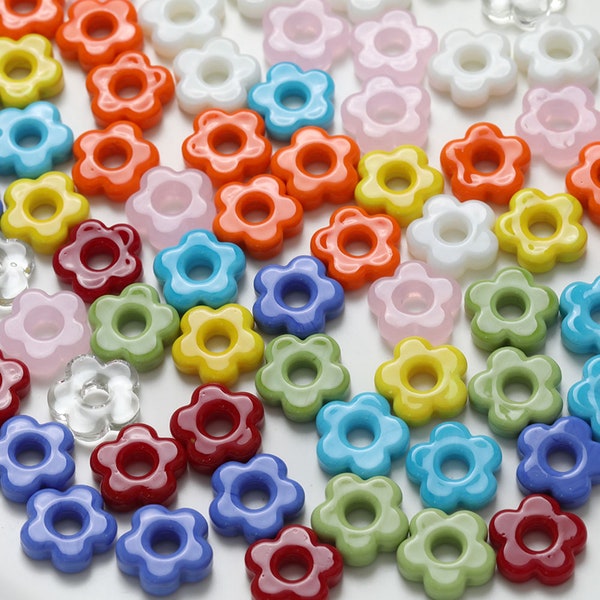 Glass Flower Beads - Etsy