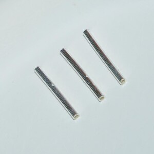 Sterling Silver Straight Tube Beads, Bracelet Spacer (15mm 20mm) - Etsy