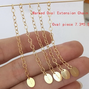14K Gold Filled Extension Chains With Tail Drop , Gold Filled Chain ...