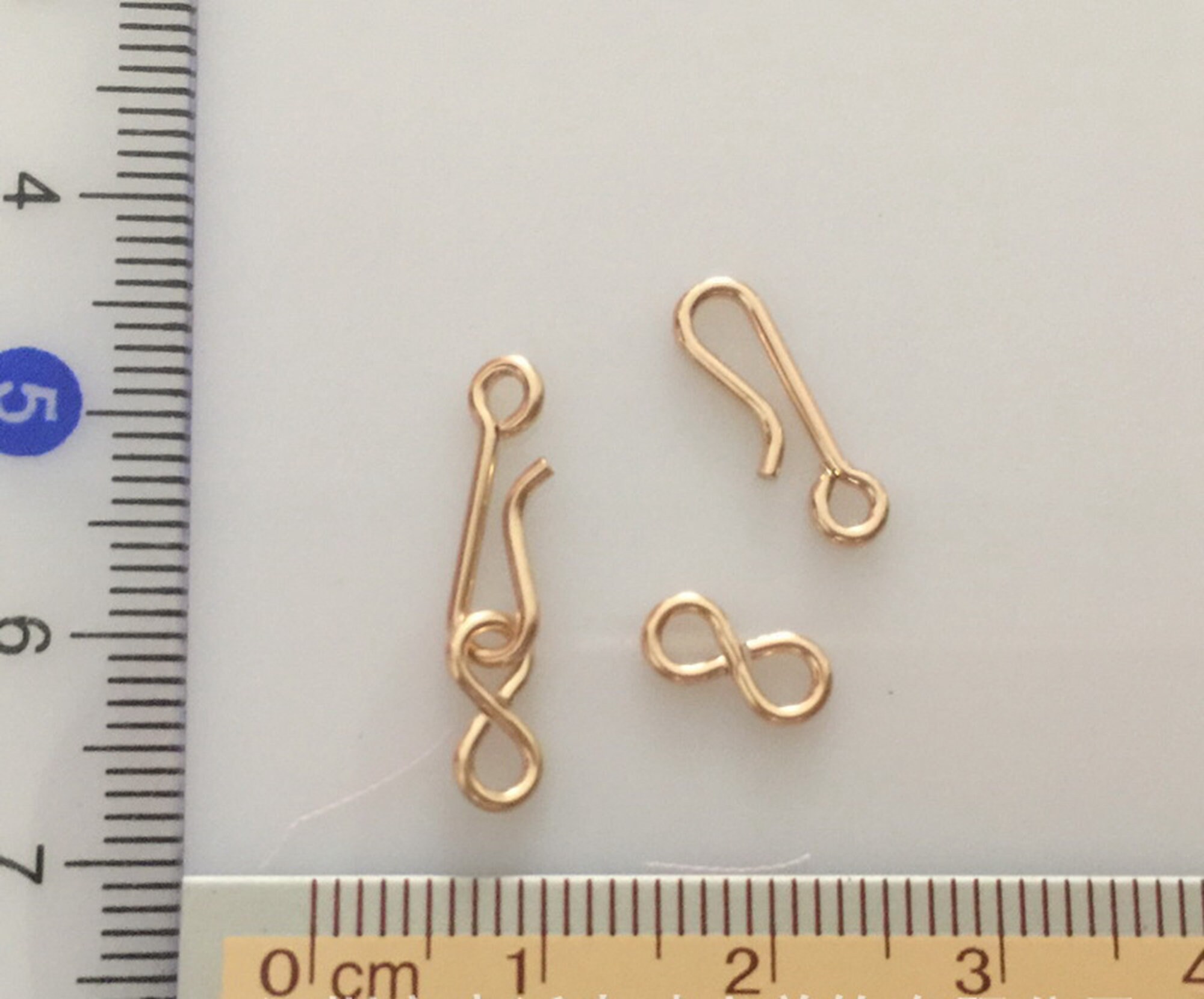 14K Gold Filled Infinity Fish Hook Connector Gold Filled | Etsy