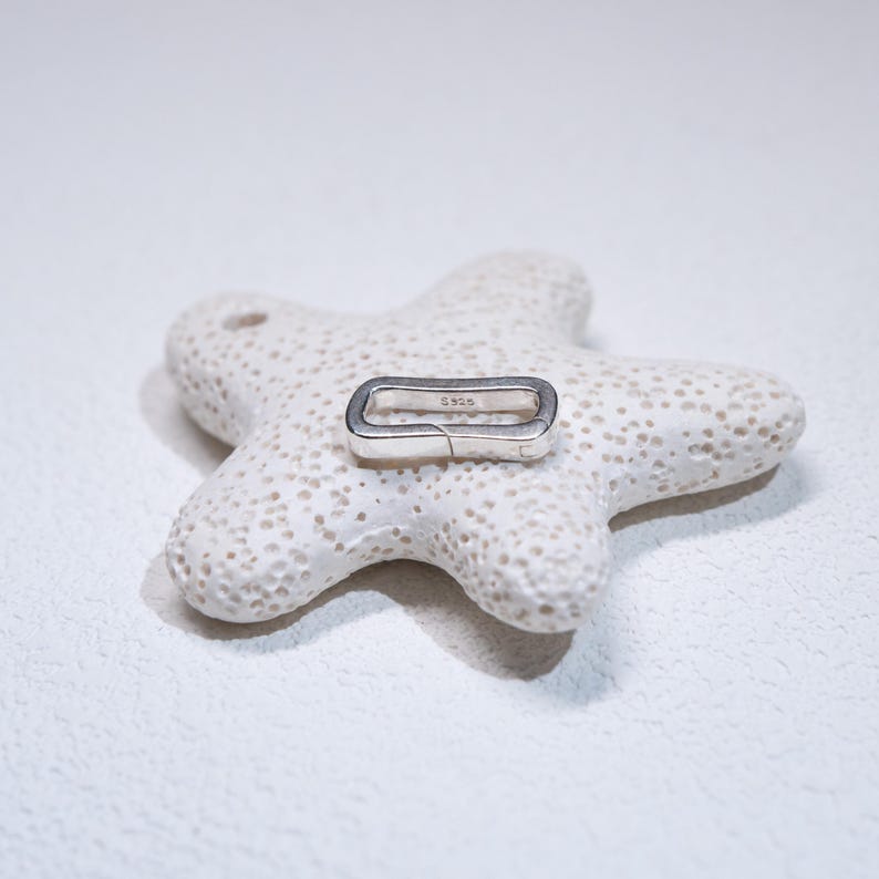 Sterling Silver Rectangle Spring Gate Clasp, Hinged Design - Etsy