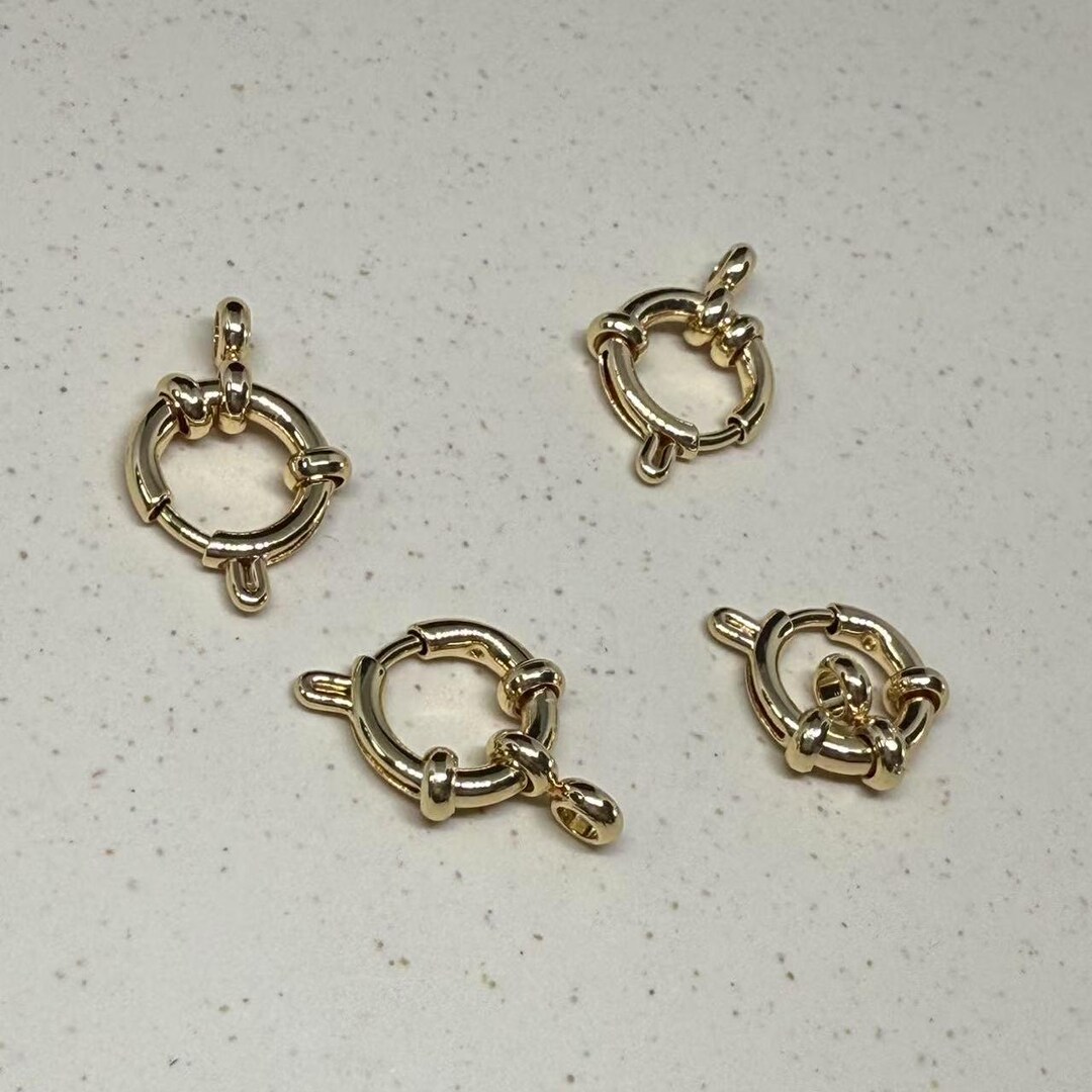 Stainless Steel Spring Ring Clasp W/closed Ring, Pearl Clasp, Wheel ...