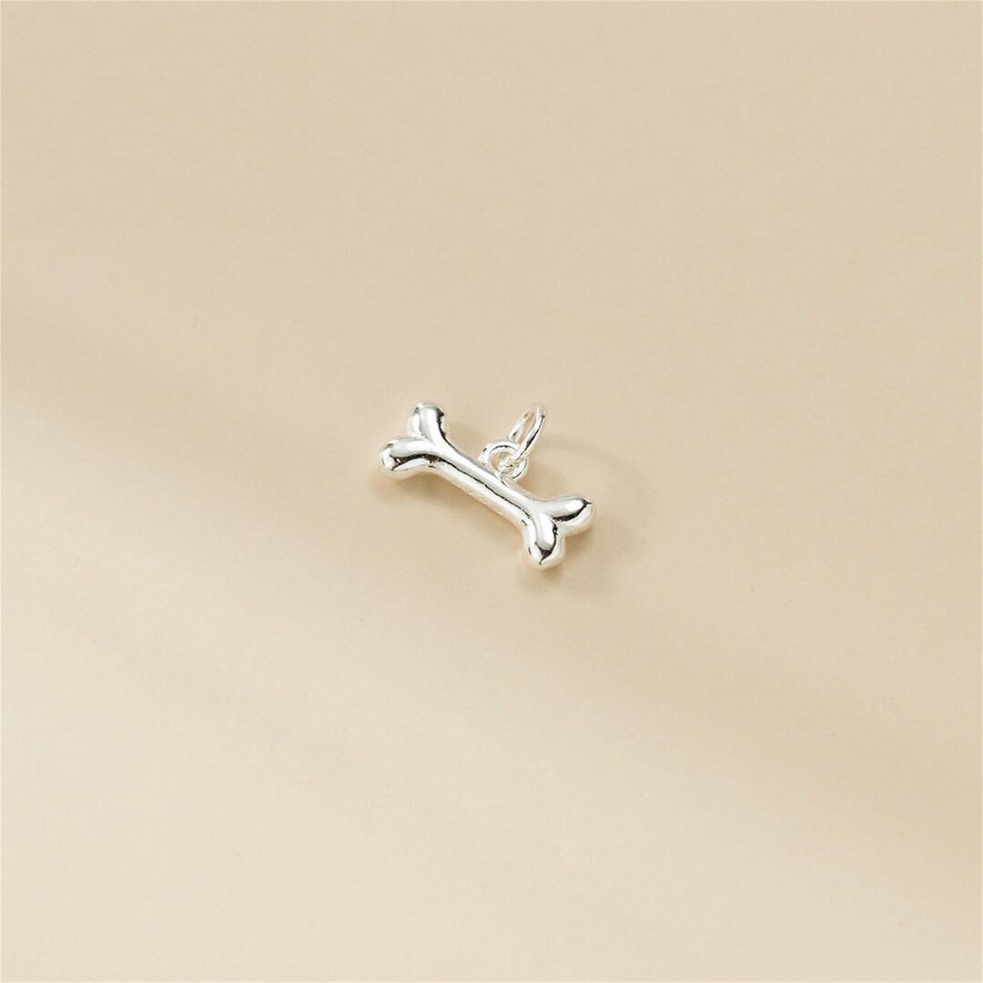 Sterling Silver 3D Dog Bone Charm, Pet Jewelry - Etsy