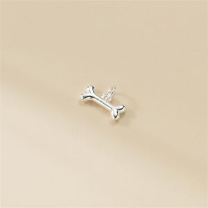 Sterling Silver 3D Dog Bone Charm, Pet Jewelry - Etsy