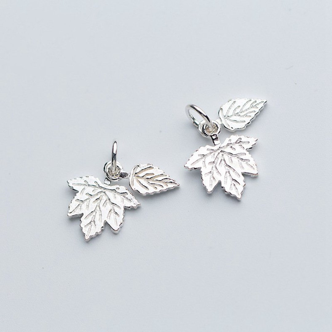 Sterling Silver Maple Leaf Charm Pendant Canadian Bracelet - Etsy