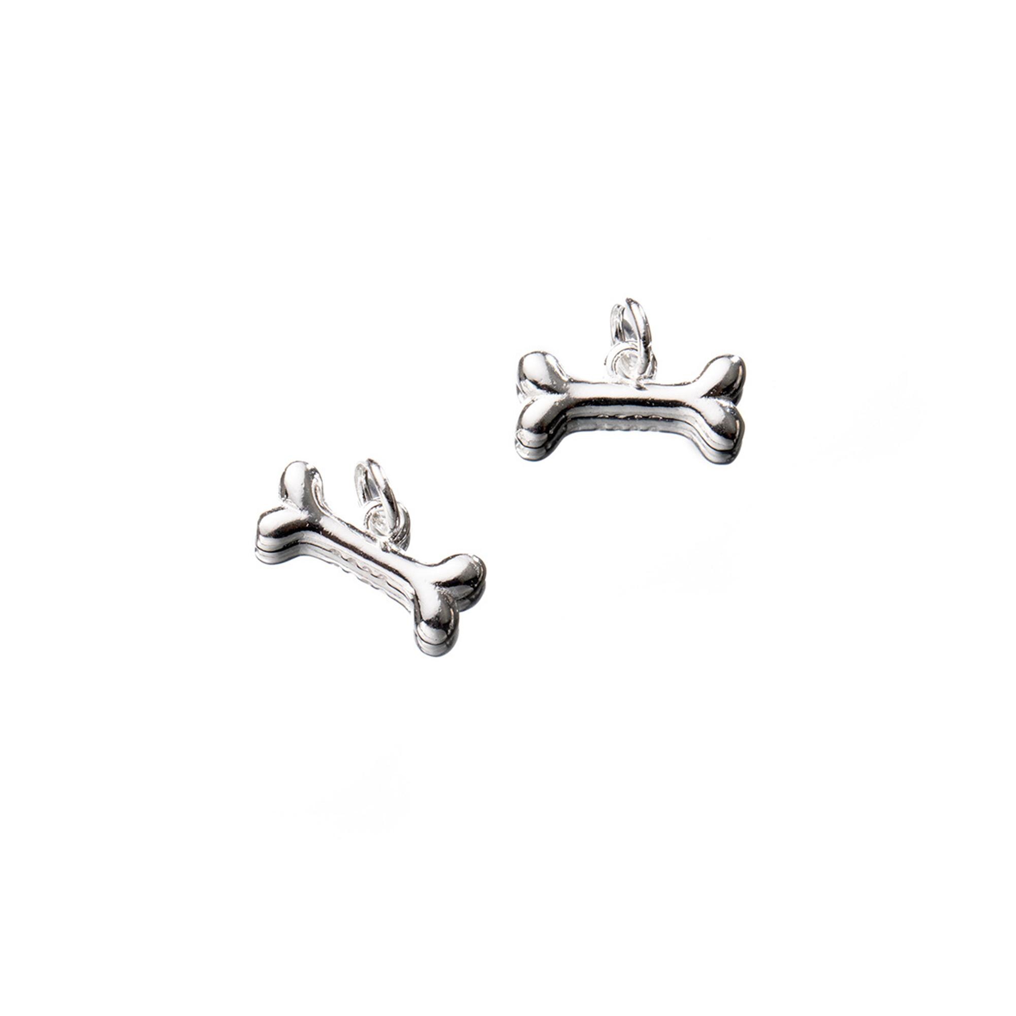 Sterling Silver 3D Dog Bone Charm, Pet Jewelry - Etsy
