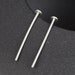 Sterling Silver Flat Eye Pins Eyepin, Silver Headpins, 925 Silver T-pin ...