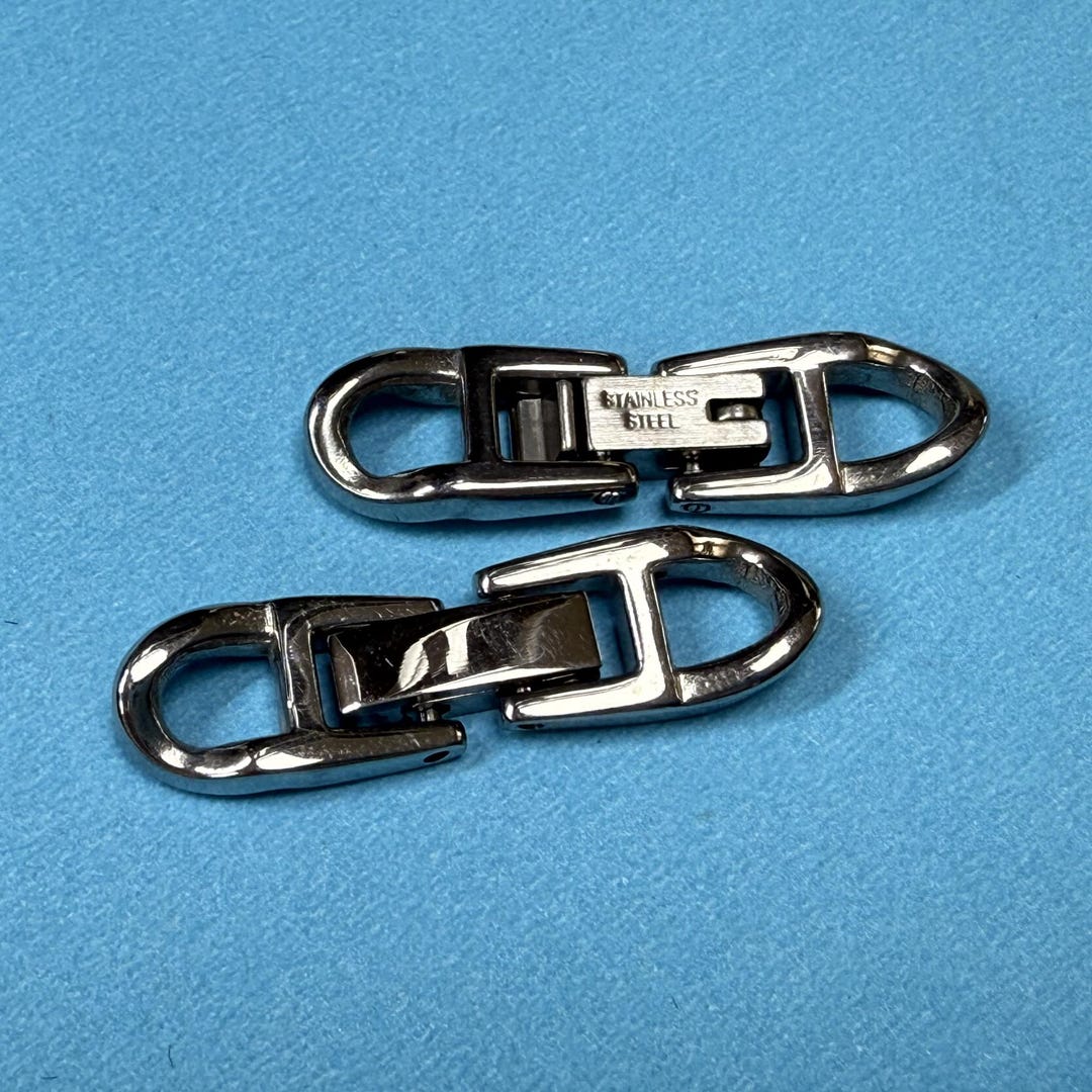 Stainless Steel Buckle Clasp,fold Over Clasp for 1 Strand, Cuban Chain ...