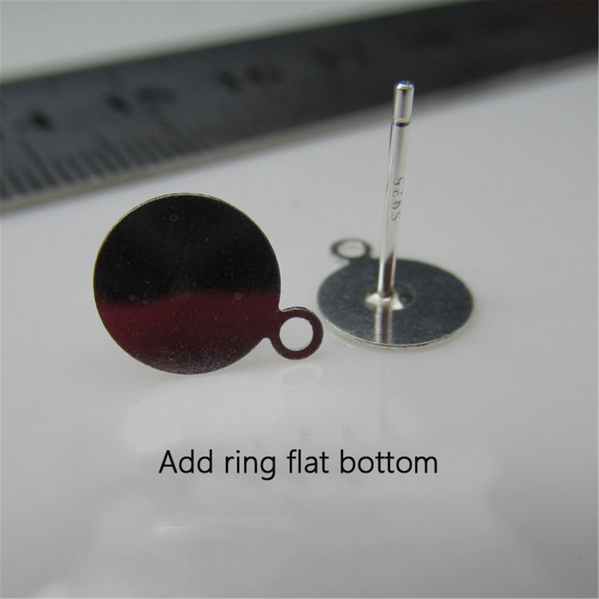 Sterling Silver Earring Posts W/ Flat Back 3mm 4mm 5mm 6mm 8mm, Silver ...