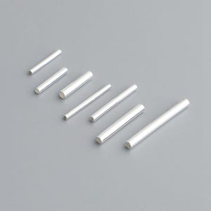 Sterling Silver Straight Tube Beads, Bracelet Spacer (15mm 20mm) - Etsy