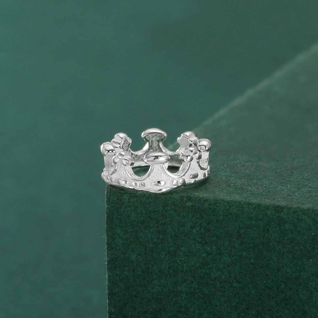 Sterling Silver Crown Beads, Princess Bead, Queen Bead, Royal Bead ...