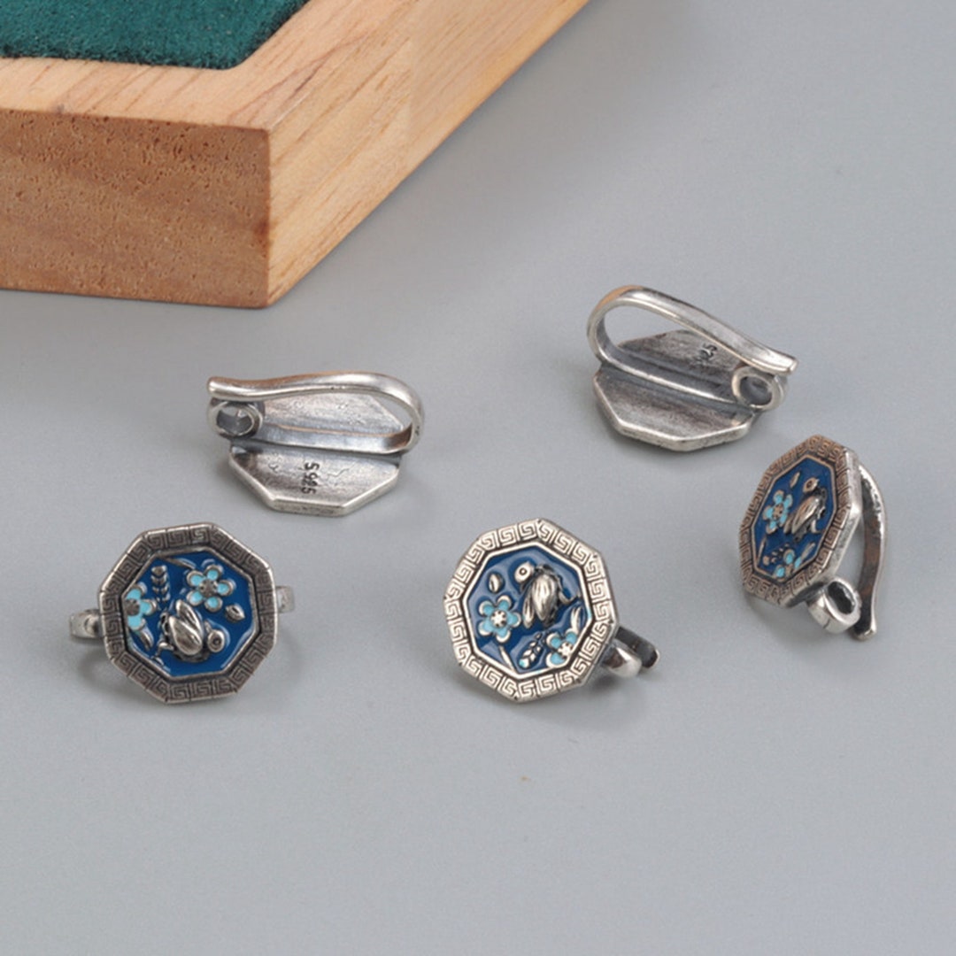 Sterling Silver Hexagon Bird S Clasp, Sterling S Clasps, 925 Silver ...