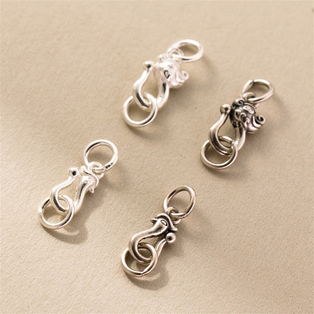 Sterling Silver Dragon S Clasp With Double Rings, Sterling Phoenix S ...