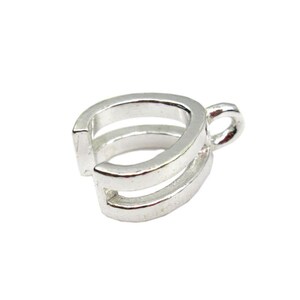 Sterling Silver Pinch Bails, S925 Silver Pinch Bail, Pendant Bail Jewelry Making Supplies ...