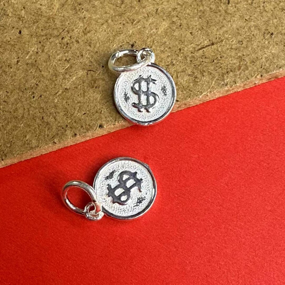 Sterling Silver Dollar Sign Charm, American Currency Jewelry - Etsy