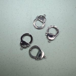 Stainless Steel Small Handcuff Clasp With Loop, Universal Clasp ...