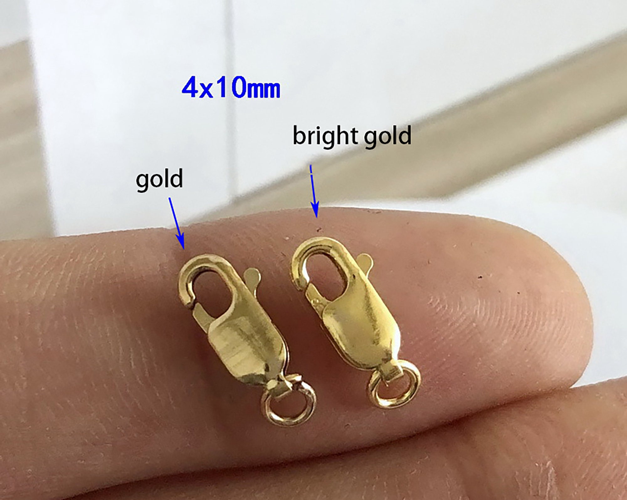 14K Gold Filled Rectangle Trigger Clasps With Opened Jump - Etsy