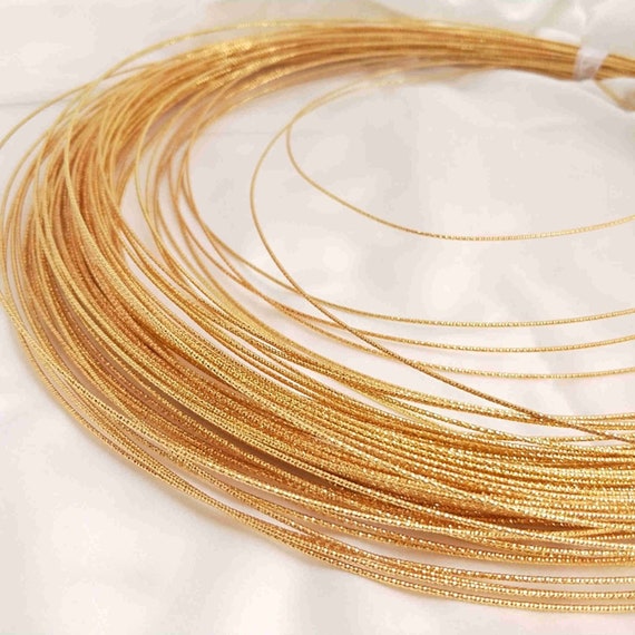 39 18K Gold Plated Twist Wires Gold Tone Round Wires - Etsy