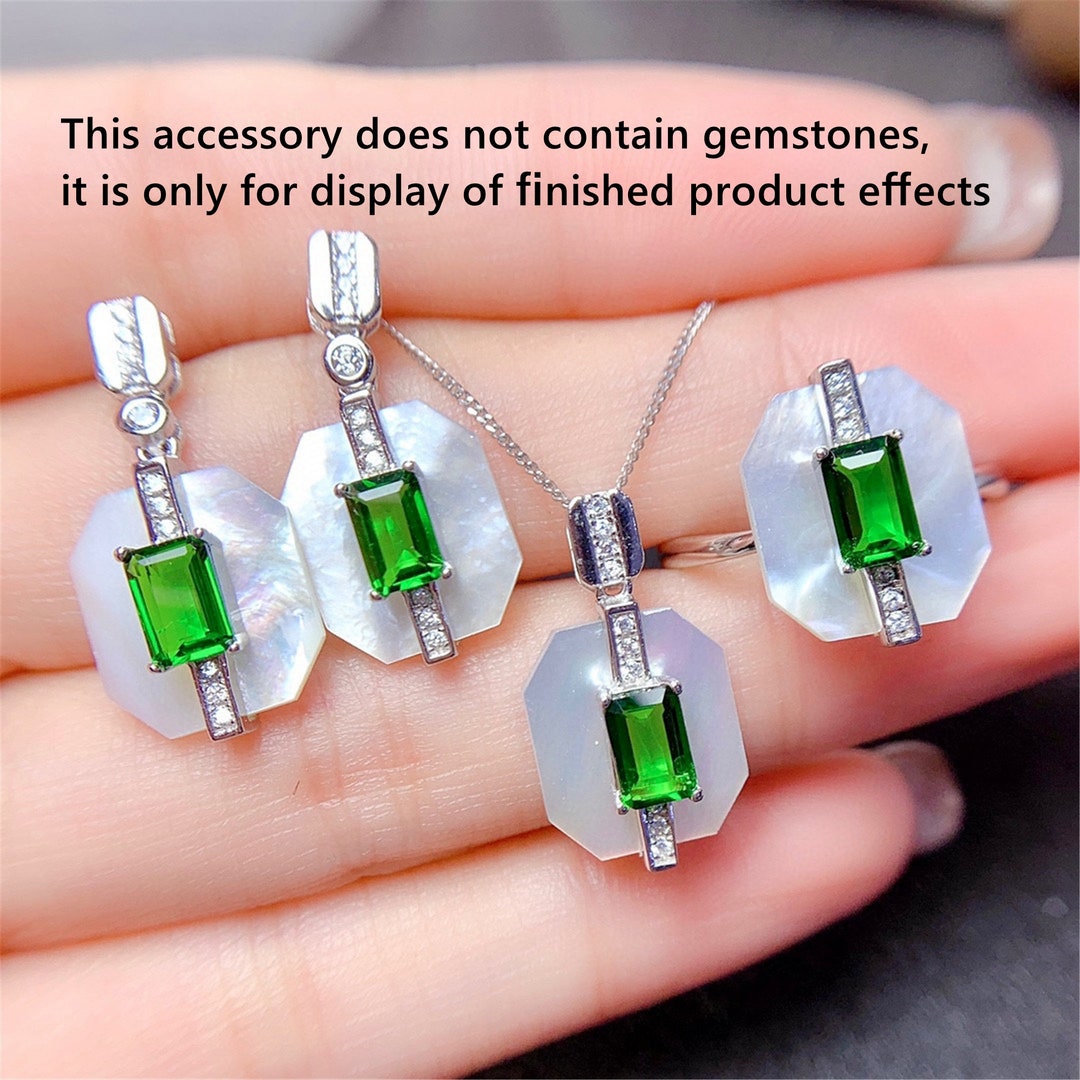 Sterling Silver Rectangular Ring Setting, Rectangle Ring Head, 925 ...