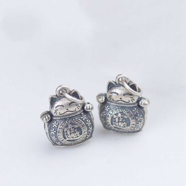 Lucky Cat Charm - Etsy