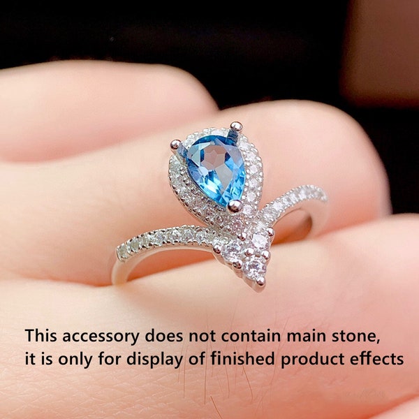 Three Stone Ring Setting Without Stones - Etsy