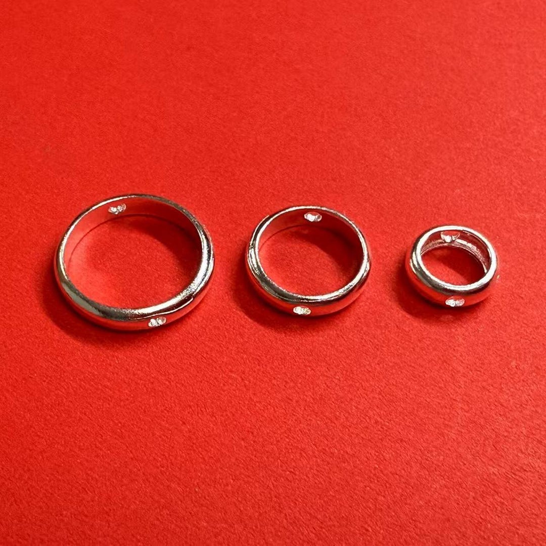 Sterling Silver Bead Frames 4 Colors, 925 Silver Bead Circle Frames for ...