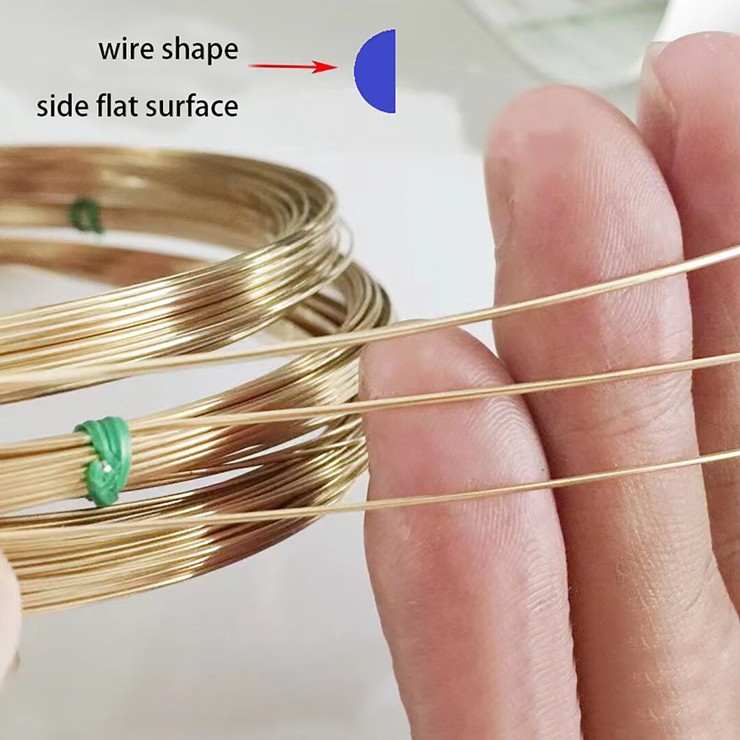 1 Meter 14K Gold Filled Semicircle Wires, Sparkle Wires, Half Hard ...