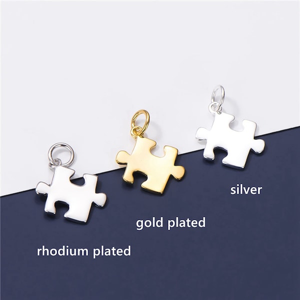 Puzzle Piece Charms - Etsy