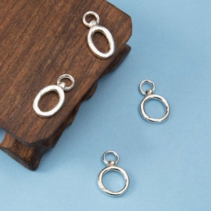 Sterling Silver Push Gate Clasps, Swivel Circle Clasp, Rectangle Clasp ...