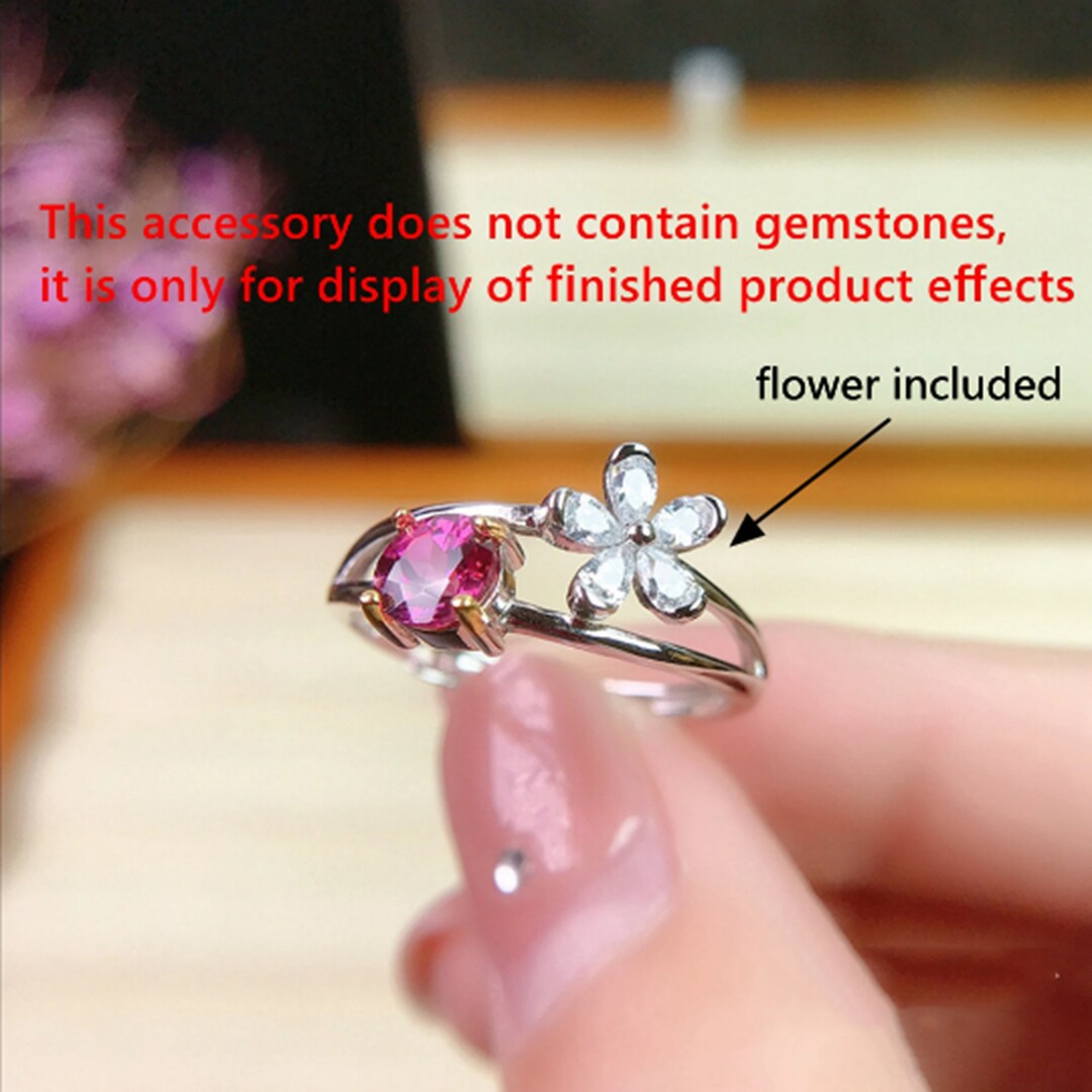 Sterling Silver Round Ring Setting, Round Ring Head, 925 Silver Ring ...