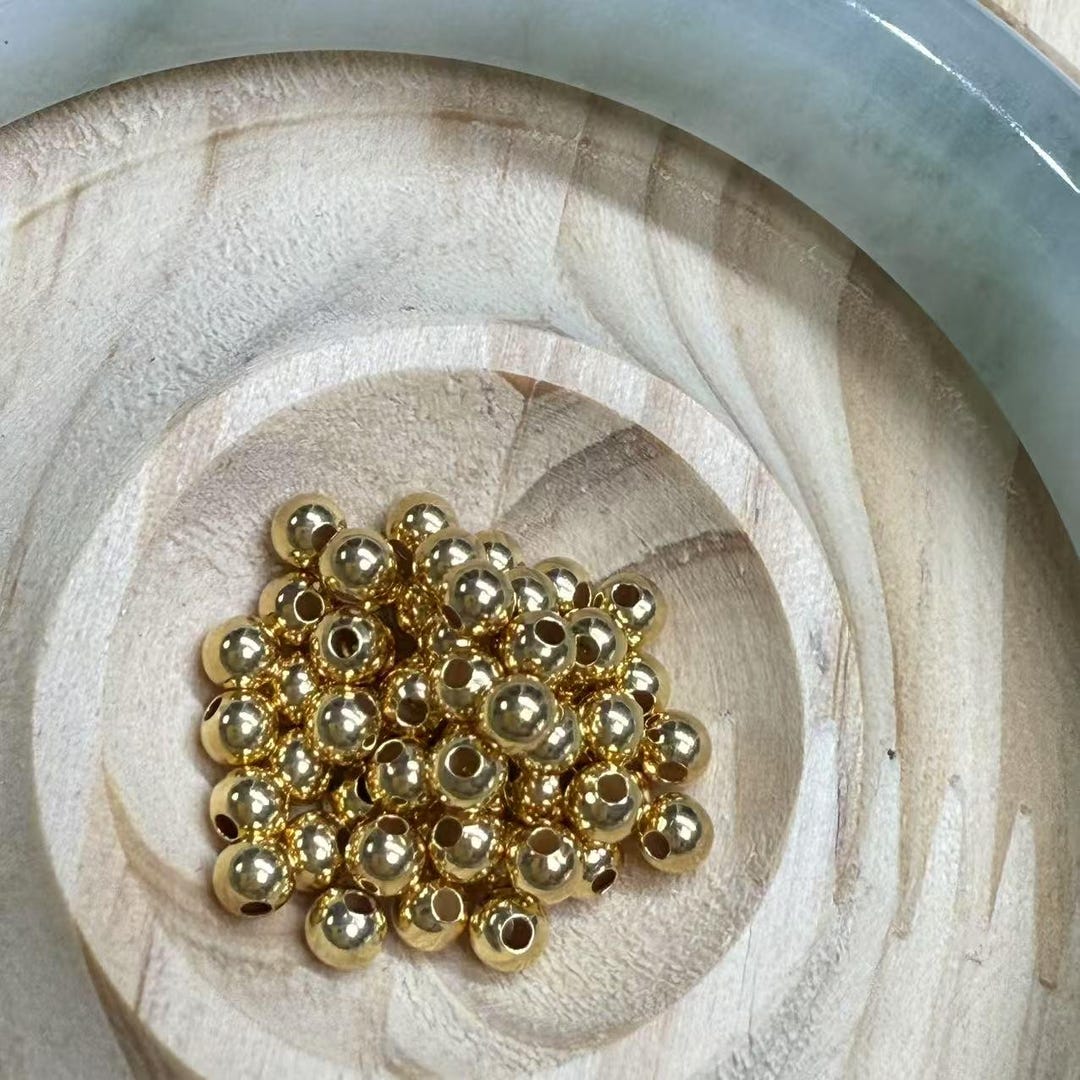 Sterling Silver Beads, Sterling Silver Seamless Round Beads, 925 Silver ...