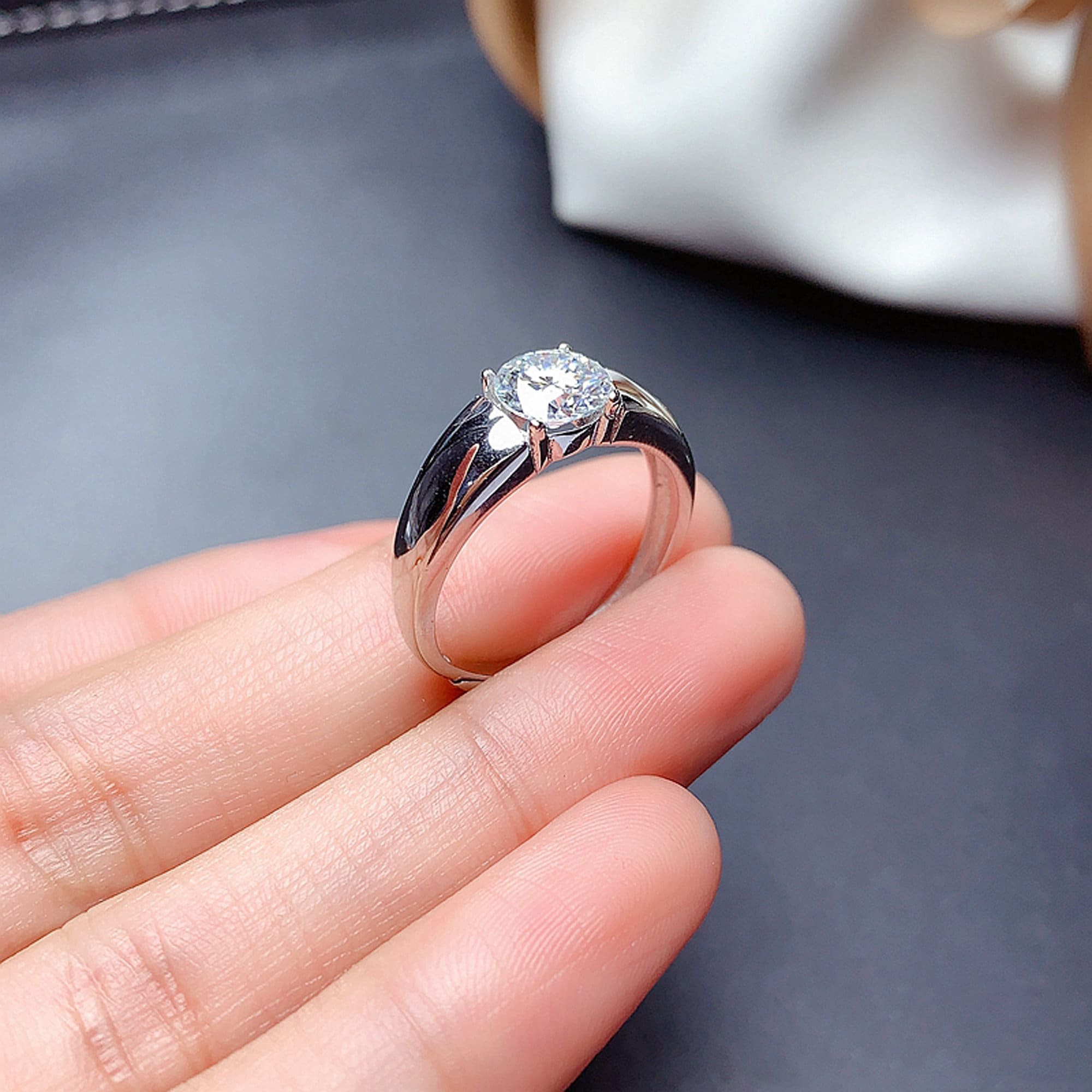 Sterling Silver Claw Solitaire Ring Setting, 5-8mm Round Stone - Etsy