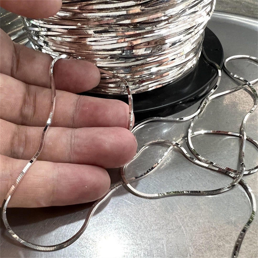 Sterling Silver Snake Chain Footage, S925 Silver Bulk Chains ...