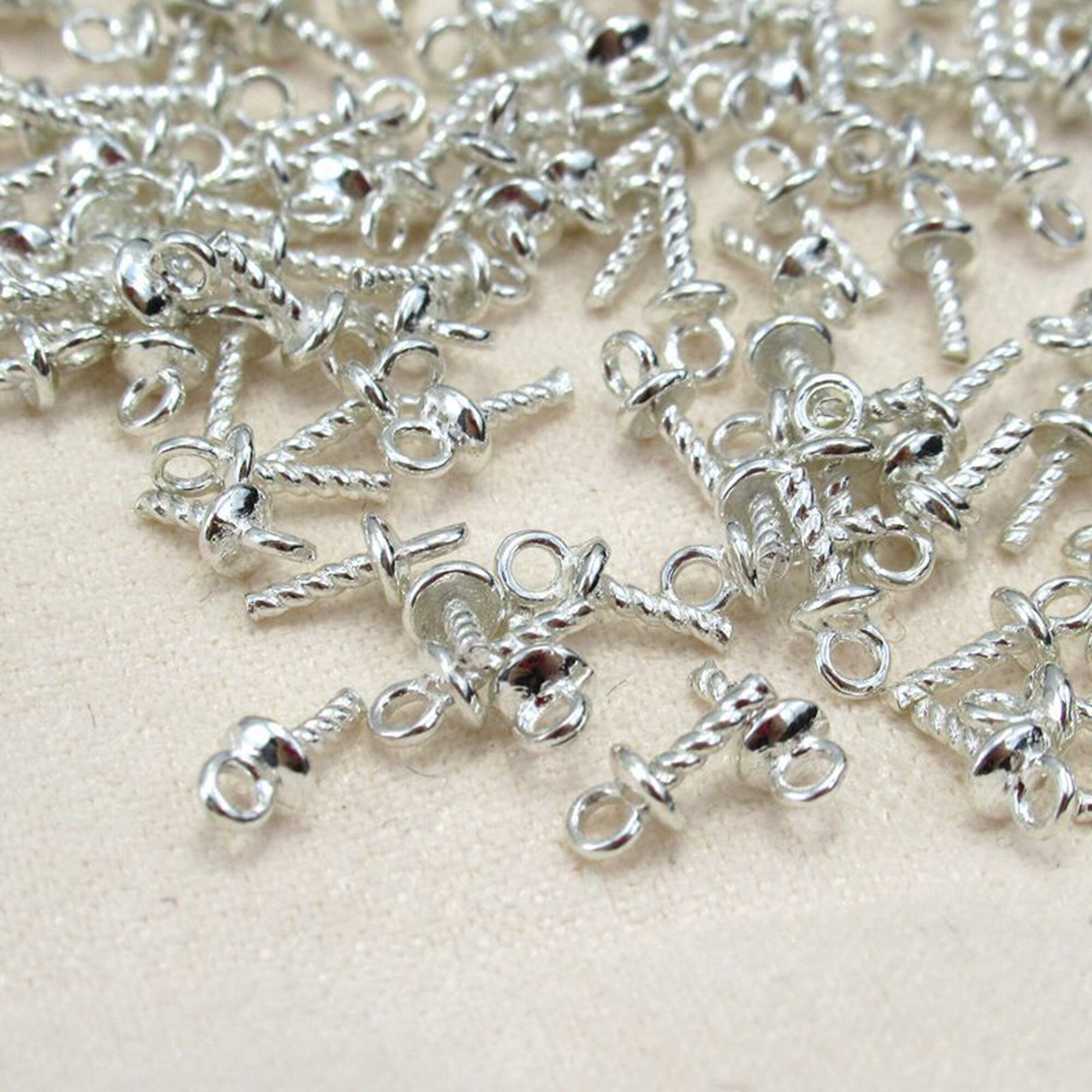 925 Silver Screw Pin Bailssterling Silver Eye Pin for Jewelry - Etsy