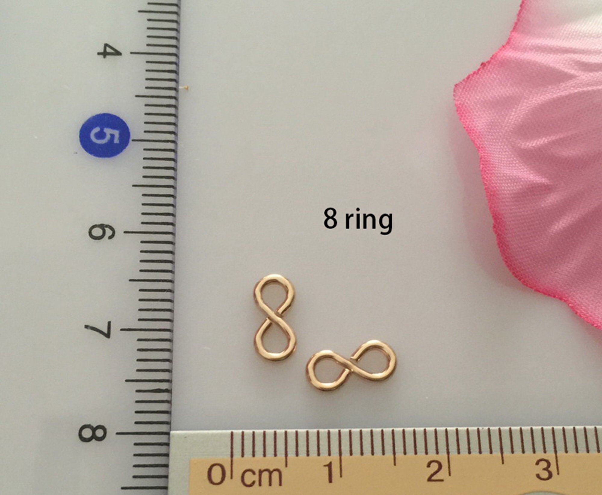 14K Gold Filled Infinity Fish Hook Connector Gold Filled | Etsy