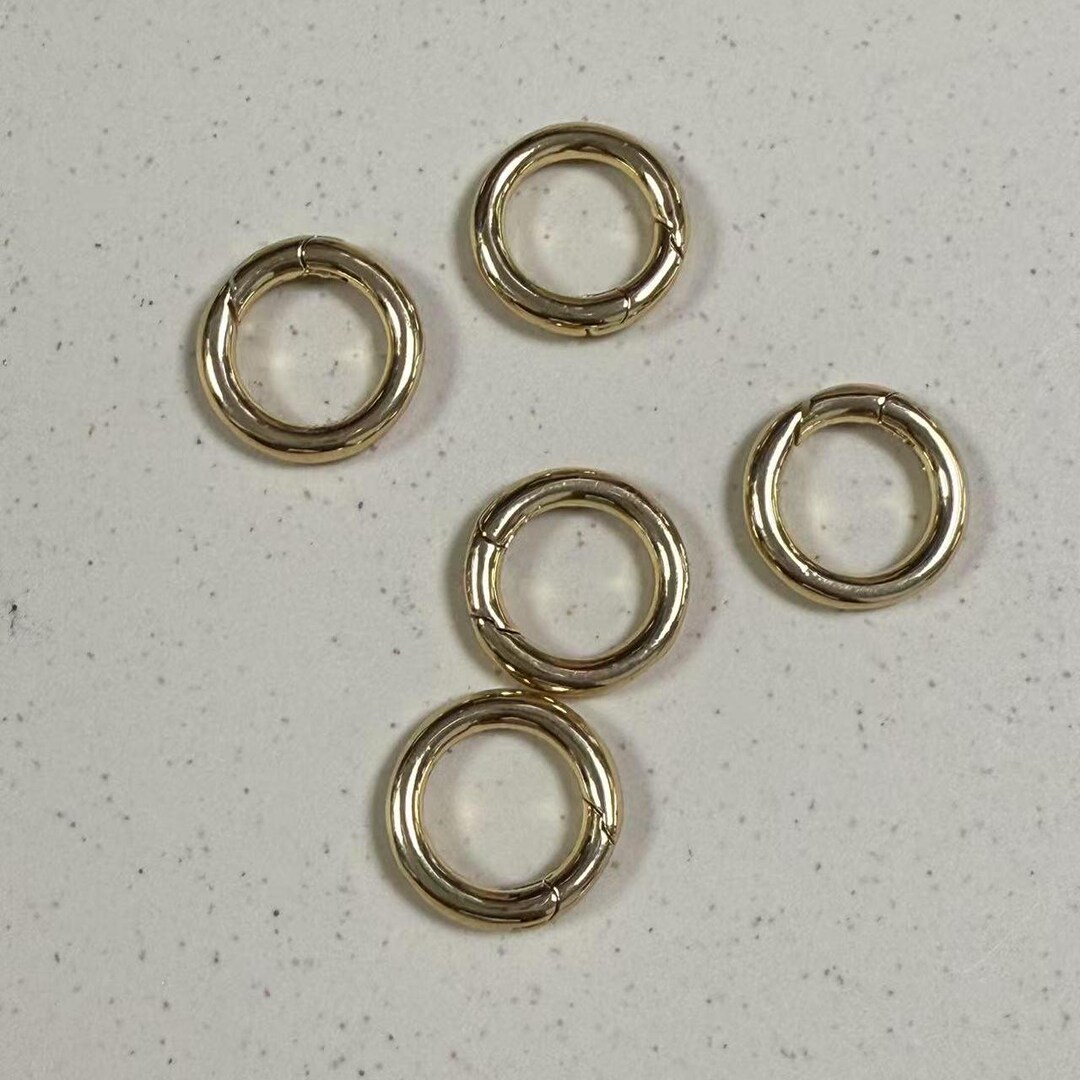 14K Gold Plated Round Circle Clasp for Pearl Bracelet Necklace, Gold ...