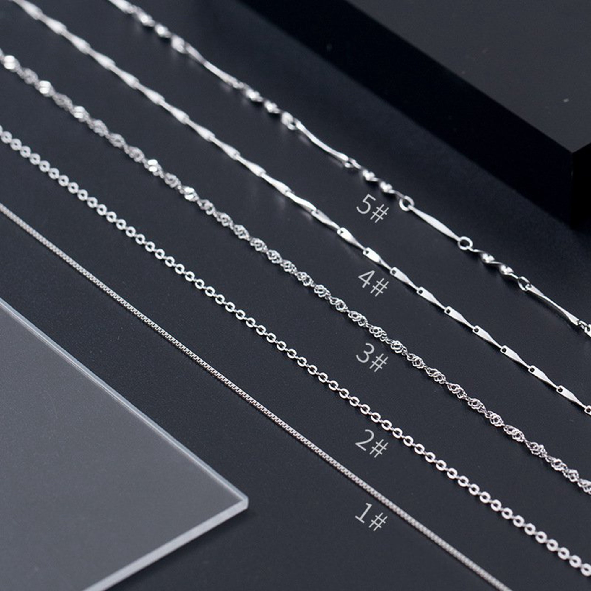 Sterling Silver Cable Chain Box Chain 925 Silver Gold Plated | Etsy