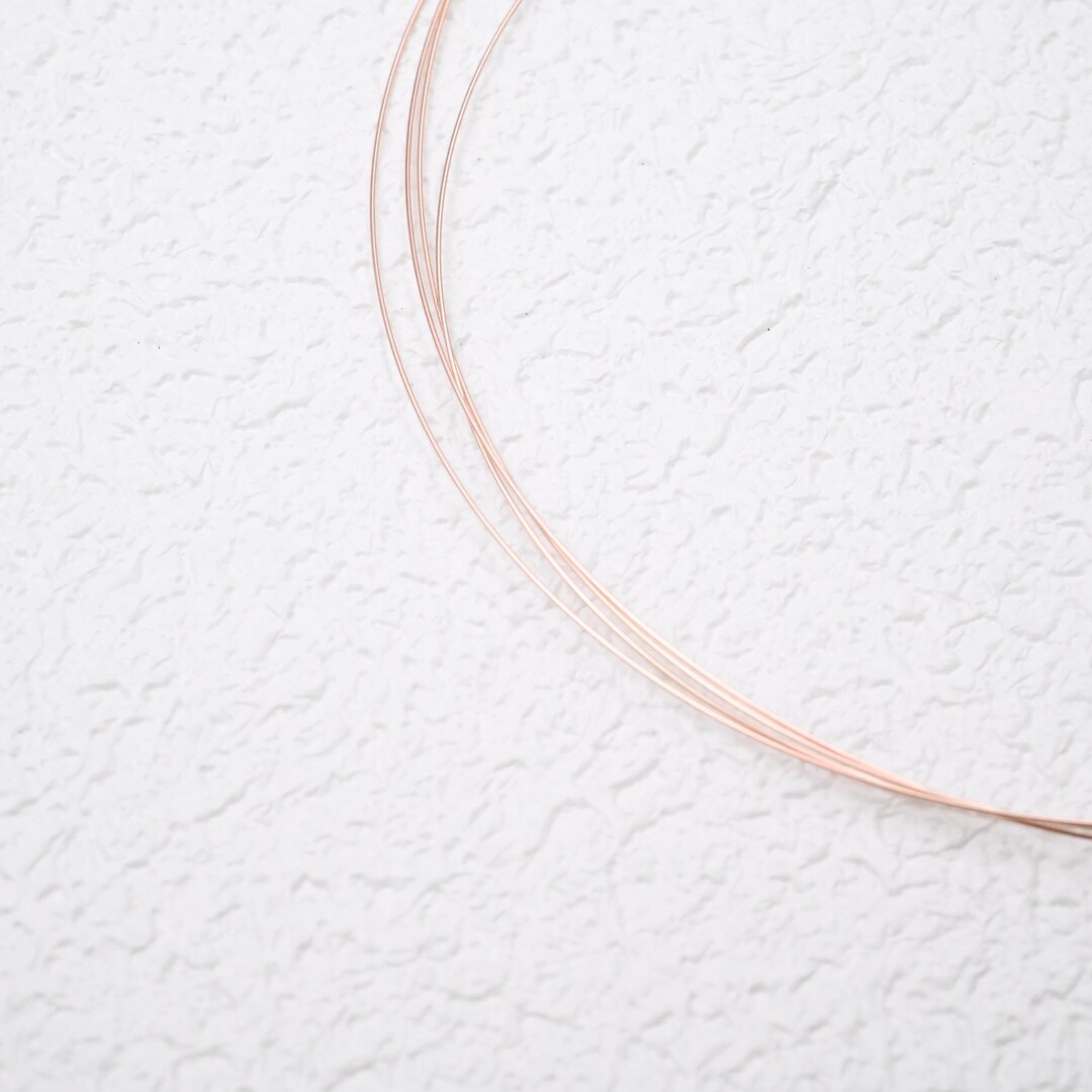 1pcs 14K Rose Gold Filled Wires, Rose Gold Filled Sparkle Wires, Half ...