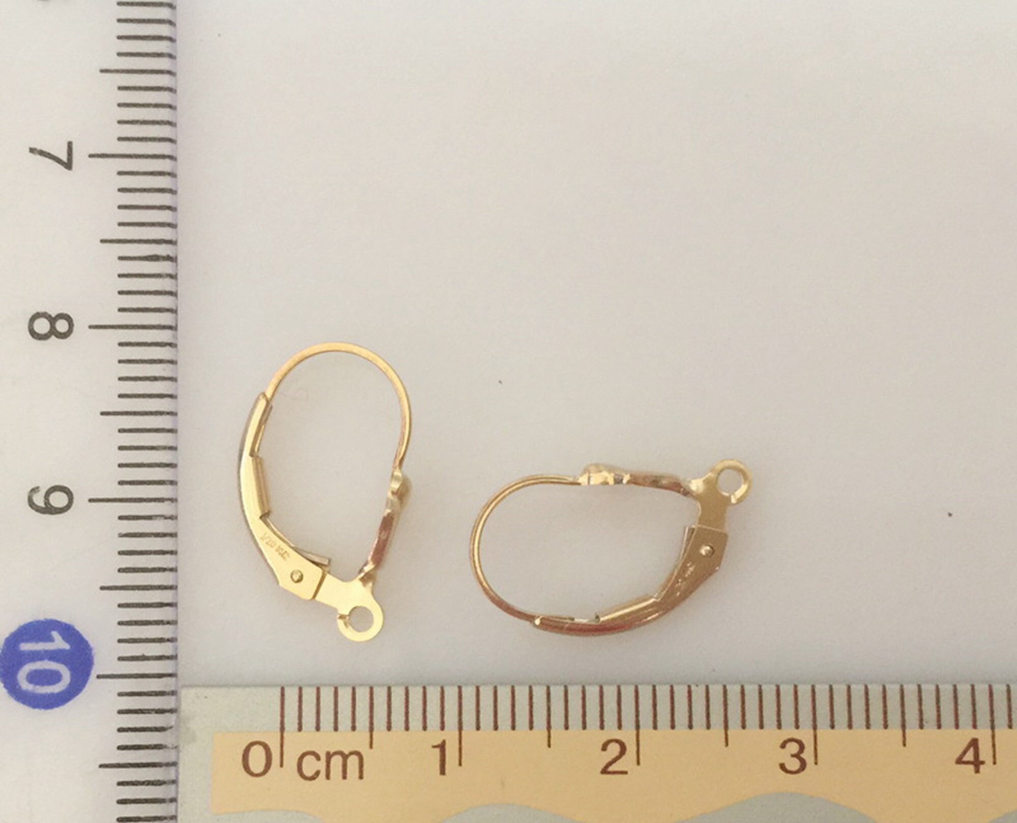14K Gold Filled Earring Plain Lever Back Earring Gold Filled - Etsy