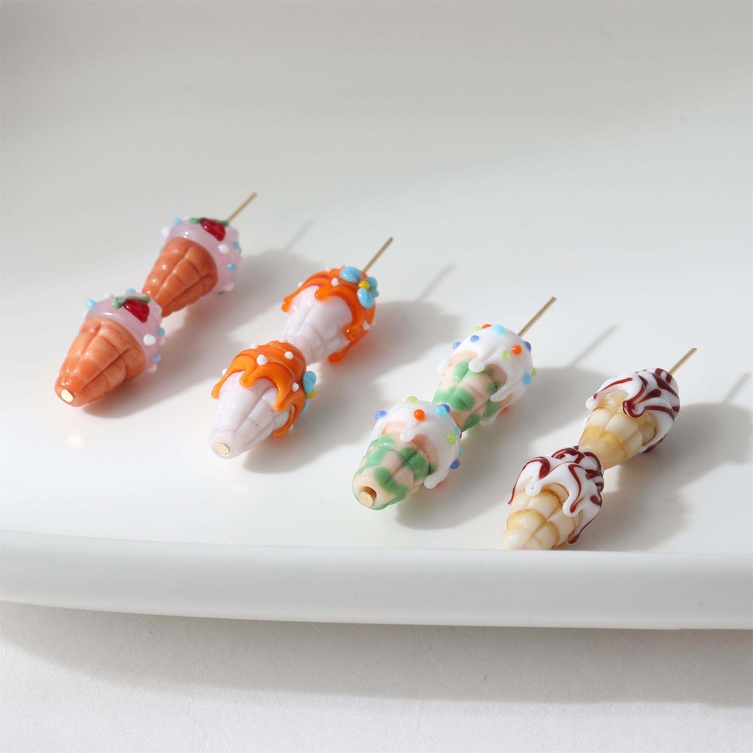 Lampwork Glaze Popsicle Bead, Ice Cream Charm, Summer Jewelry Spacer - Etsy