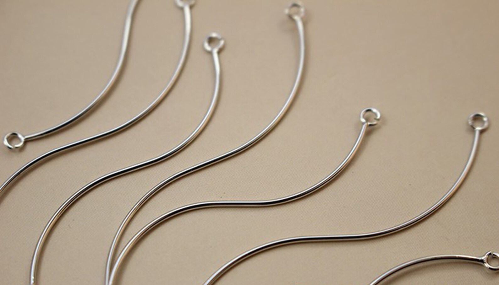Gold Plated Spiral Connector Charm Earring Charm, Gold Tone S Shape ...