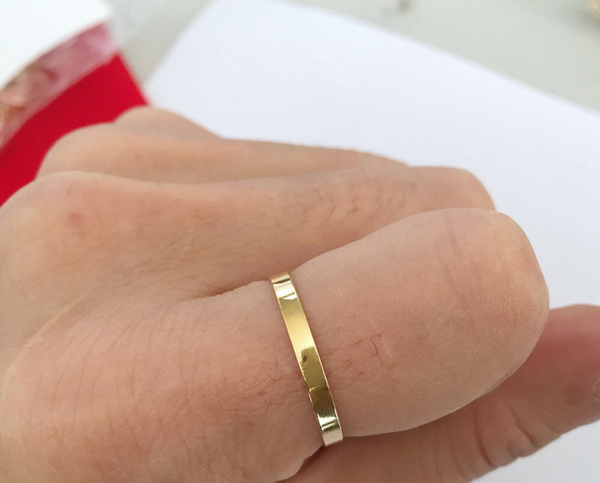 14K Gold Filled Blank Band Rings Gold Filled Circle Band - Etsy