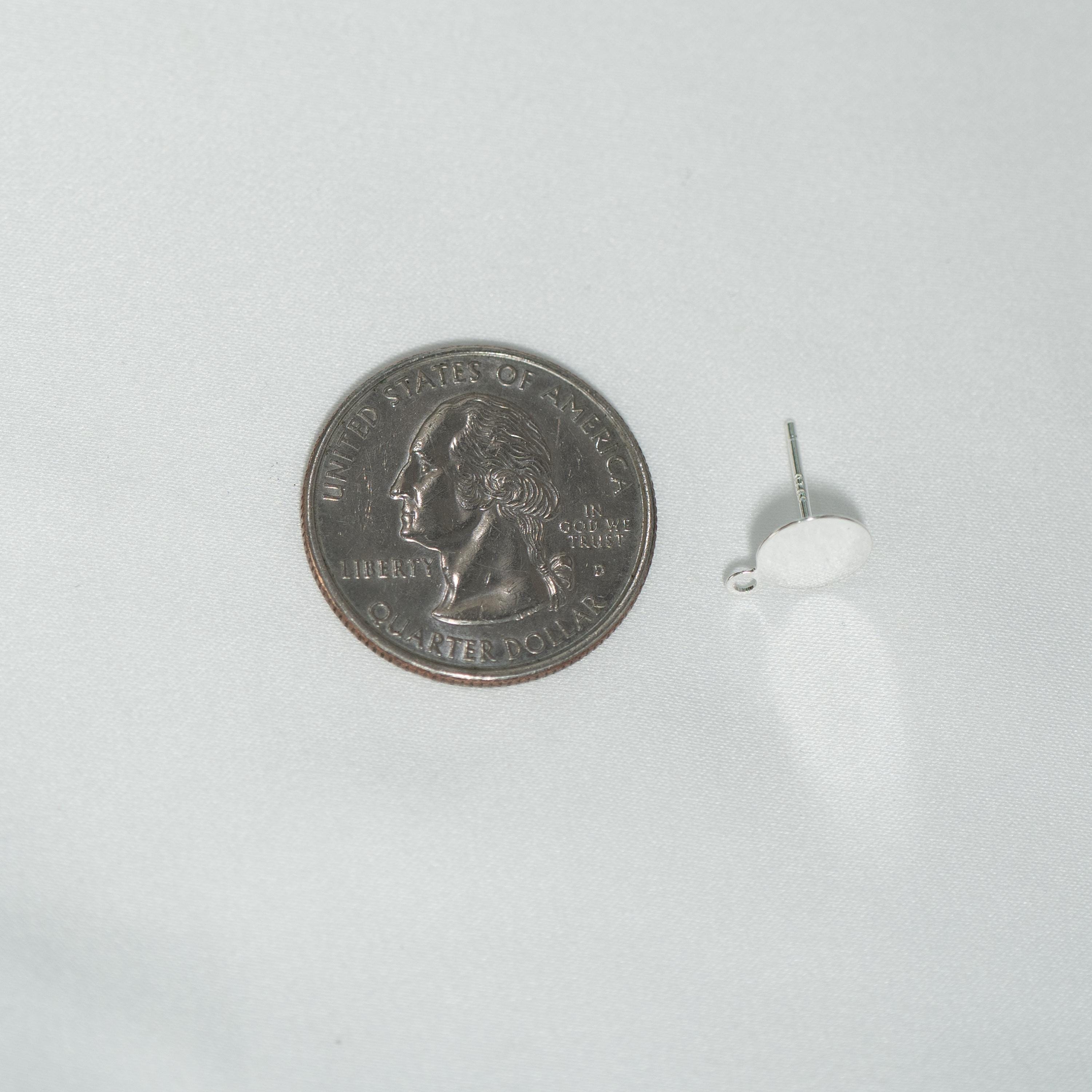 Sterling Silver Earring Posts W/ Flat Back 3mm 4mm 5mm 6mm 8mm, Silver ...