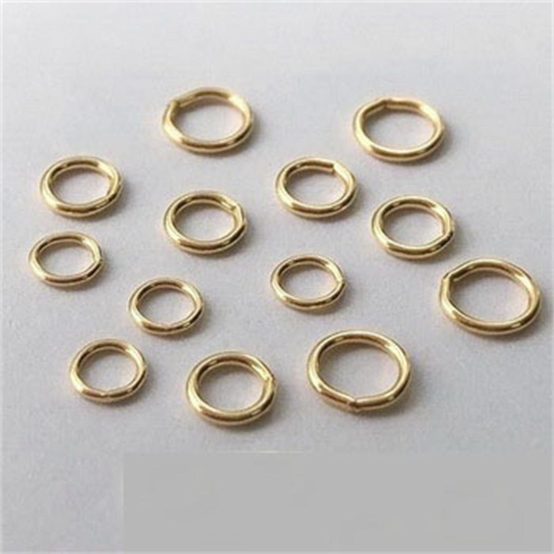 14K Gold Filled Closed Jump Ring, Small O-ring, Round Ring Jewelry ...