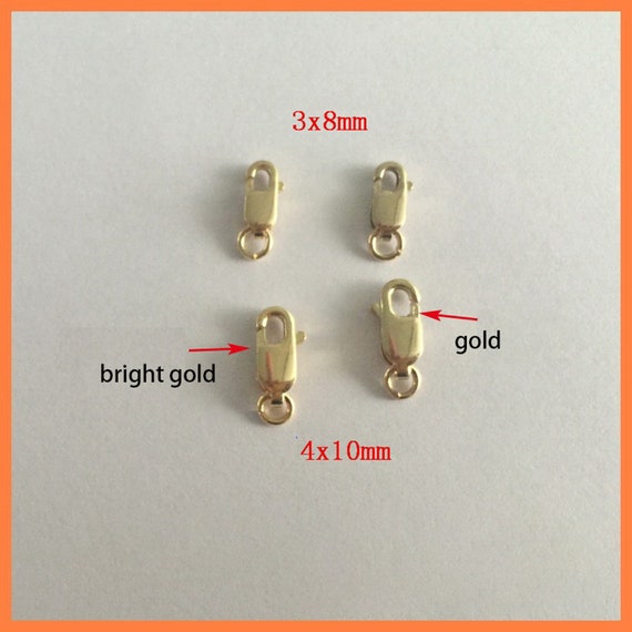 14K Gold Filled Rectangle Trigger Clasps With Opened Jump | Etsy