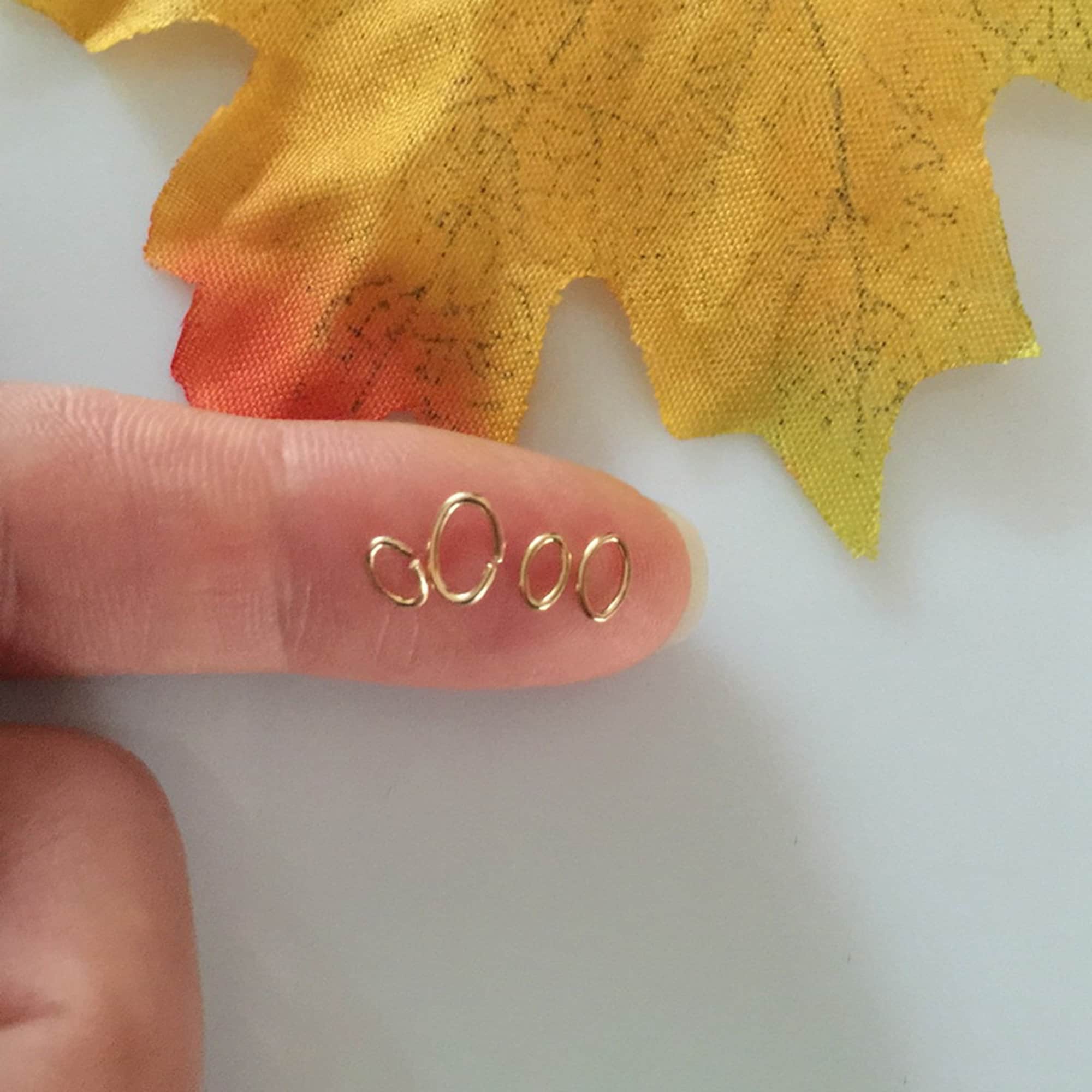 14K Gold Filled Open Oval Jump Rings Gold Filled Closed Oval | Etsy