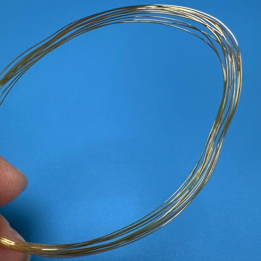 1 Meter / 39" 14K Gold Plated Wires, Round Wires, Gold Tone Soft Wires ...