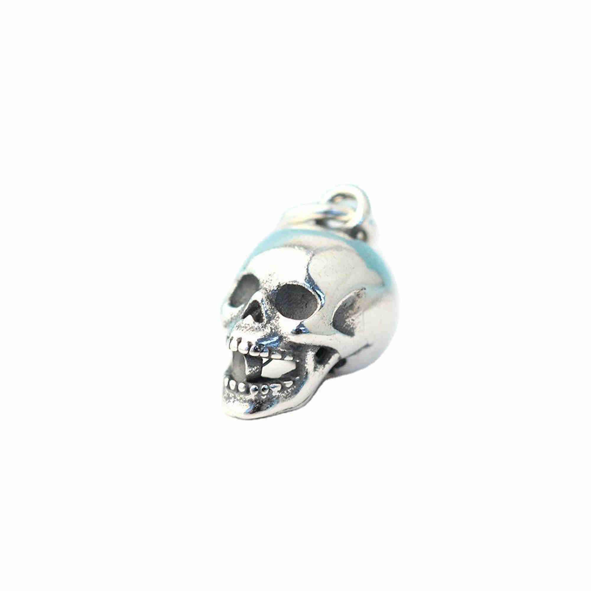 Sterling Silver Skull Charms 925 Silver Skull Pendant Punk - Etsy UK