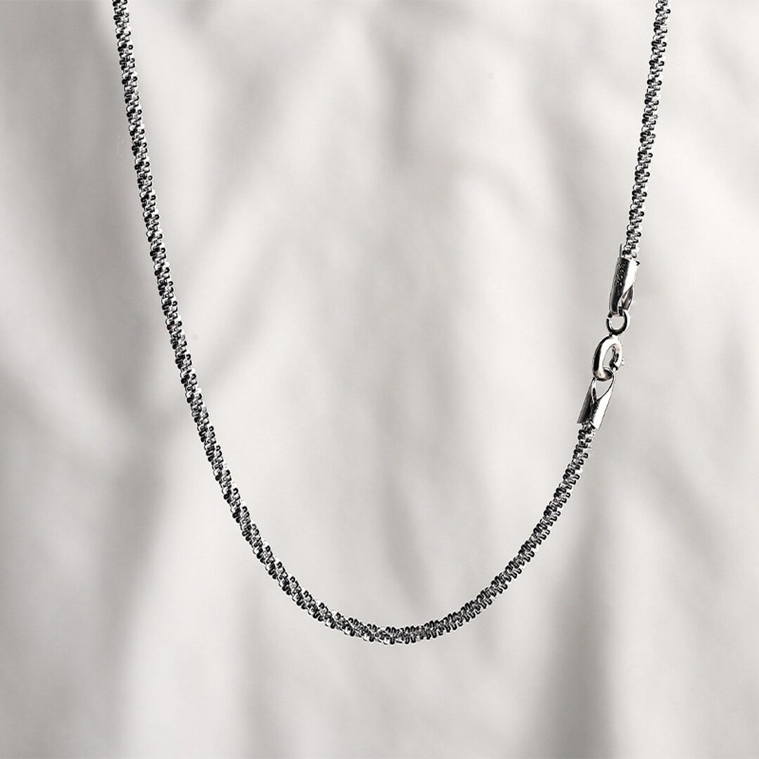 Sterling Silver Snowflake Chains With Lobster Clasp, S925 Silver ...