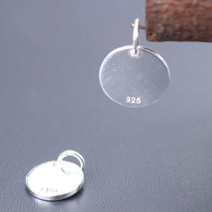 10100 pcs Sterling Silver Disc Charms Round Disc Charm 925 | Etsy